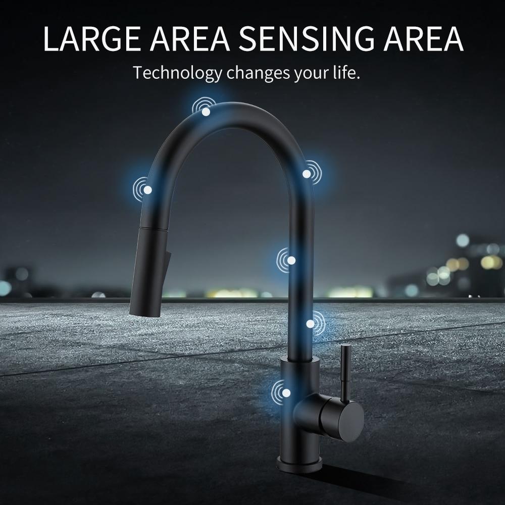 Home And Tower | Albert Touch Sensor Pull-Down Kitchen Sink Faucet ...